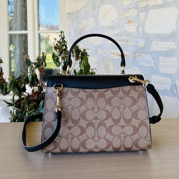 Coach | Bags | Coach Tilly Top Handle Satchel In Signature Canvas ...